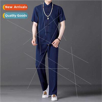 2023 Tang su men summer thin middle-aged elderly dad casual