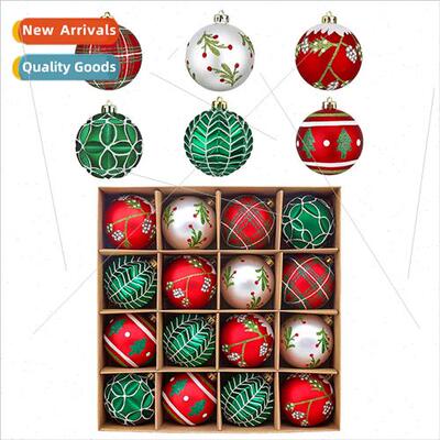 Christmas decorations 6cm16pcs painted shaped Christmas ball