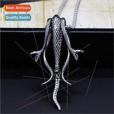 Men Hipster Necklace Dark Snake Pendant ghtclub Hip Hop Rap