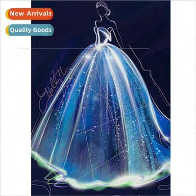 mple living room handmade paste diamond full diamond cross s