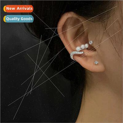 INS Europe ear bone clip whout ear hole full diamond zirconi