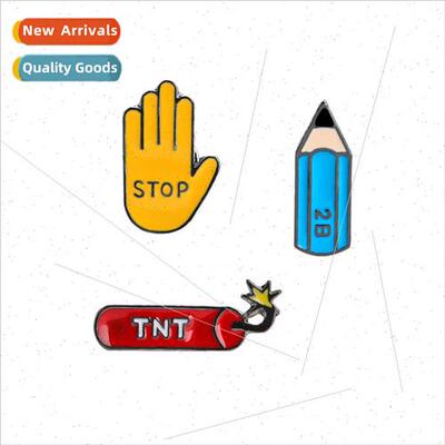 Europe cartoon jewelry creative new fun set brooches brooche