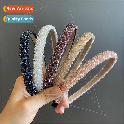 Crystal hair bands Korean not strangling head new hair bands