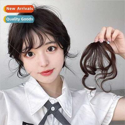 mulation bangs wig female ehead air curls fake bangs whout t