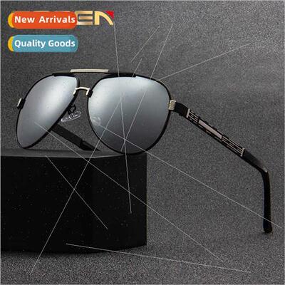 Polarized sunglasses men driving aviator glasses Europe retr