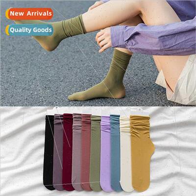 Summer Autumn Women thin socks Breathable stacked socks fema