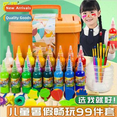 Children gouache paint set 24 colors kindergarten finger pai