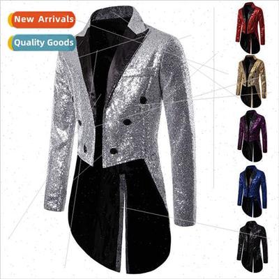 Mens Su Tuxedo Banquet ghtclub Permance Sequins Fashion Desi