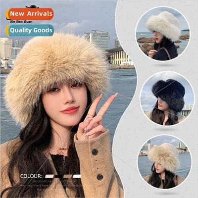 8360 new Korean  fashion Mongolia hat female plush warm pot