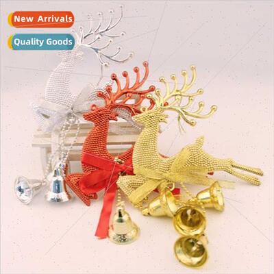3 colors available Deer wh bells small deer Christmas bells