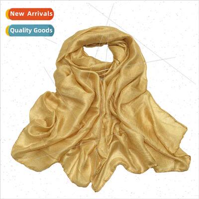 New Holland Scarf nen Pure Color mulated lk Soft Head Wrap S