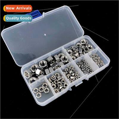 310pcs boxed 304 hexagon nuts M2 M2.5 M3 M4 M5 M6 M8