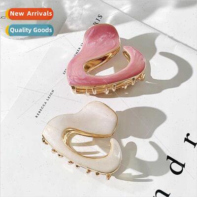 Premium sense dripping oil simple medium grab clip hair clip