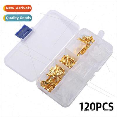 120PCS Gold lver Cold Pressed Reed Inserts 2.8 4.8 6.3mm Ter
