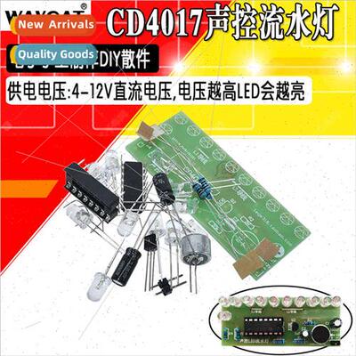 Sound-controlled LED running light k CD4017 colorful lights