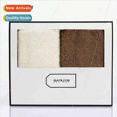 Towel cotton plain towel household 2 pcs long-staple cotton