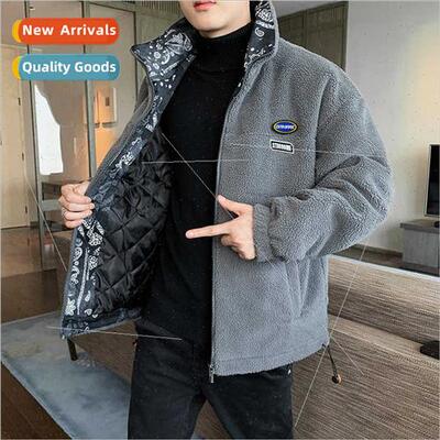 Lambswool jacket cotton jacket men winter clothing 2021 new