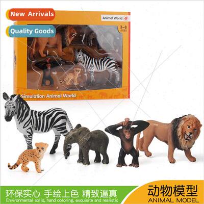 Elephant lion leopard orangutan zebra model children educati