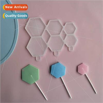 Drop Glue Lollipop Epoxy Mould DIY Chocolate Coral Cheese Lo