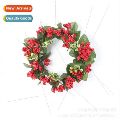 mulated Red Berry Wreath Easter Rustic Home Decorations Wind