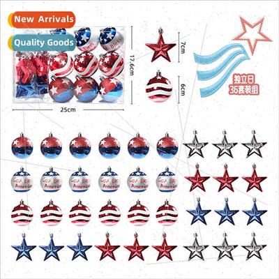 New Independence Day 36 sets electroplating colorful decorat