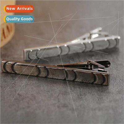 Tie Clip Brooch Glossy Twill Business Formal Lapel Clip Men