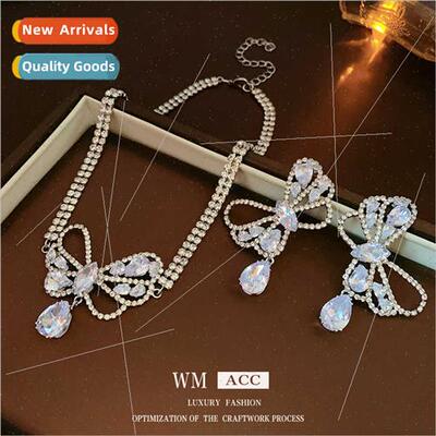 lver needle hollow zirconia butterfly drop earrings niche ea