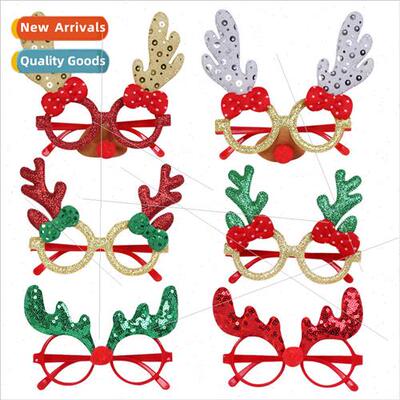 Christmas glasses  adults children photo props Christmas ant