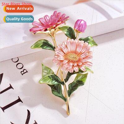Daisy Flower Enamel Pin Women's Pins And Brooches Fashio
