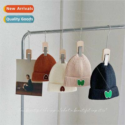 Toothbrush embroidered letters children wool cap fall winter