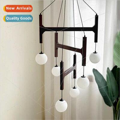 Wabi-sabi retro art design chandelier Scandinavian restauran