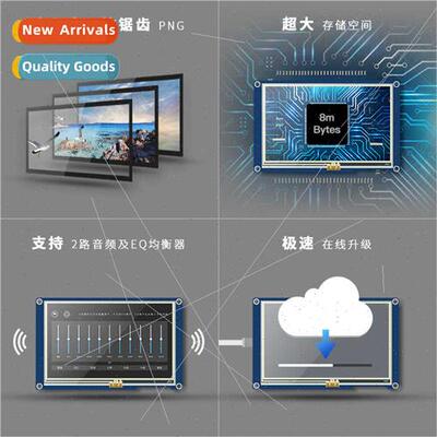 X3 4.3-inch resistive TFT serial screen Configuration intell