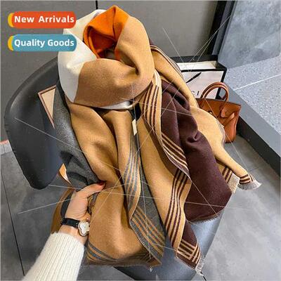 Korean  colorful fashion imation cashmere scarf female dual-