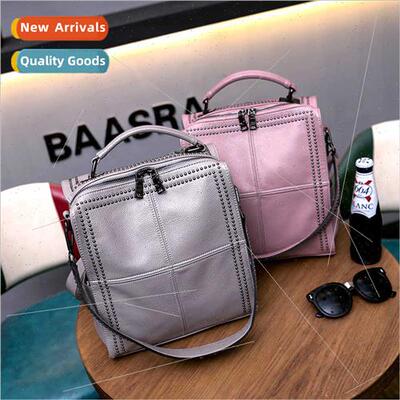 new bag female  leather shoulder bag Korean crossbody bag ve