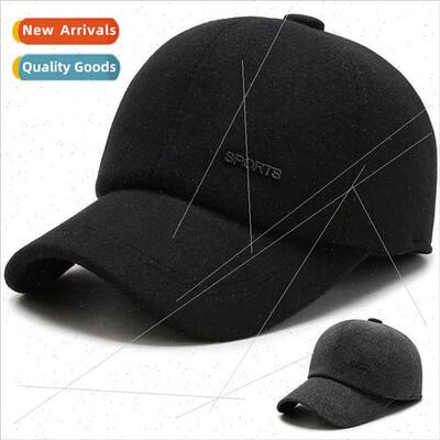 Hat men fall winter middle-aged elderly baseball cap warm pa