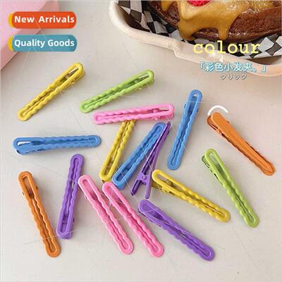 ins wind candy color hair clip one word hairpin side clip ba