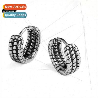 Tanium steel earrings are not easy to allergic tide jeweller