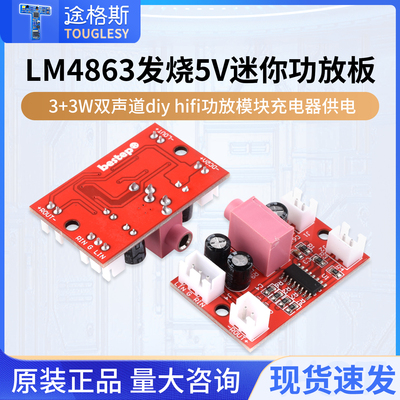 LM4863发烧5V迷你功放板