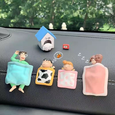 外贸散货日本蜡笔小新卡通动漫周边车载内饰汽车中控台摆件装饰