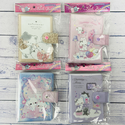 日本Q-LiA限定妙萌卡通宠物公仔猫咪兔兔手账本离型本