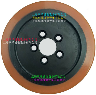 林德L14驱动轮转向轮子 Linde林德电动叉车后轮PU实心轮胎 橡皮轮