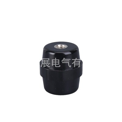 黑色增强阻燃绝缘子 SM40M8铁件绝缘子 低压圆柱绝缘子