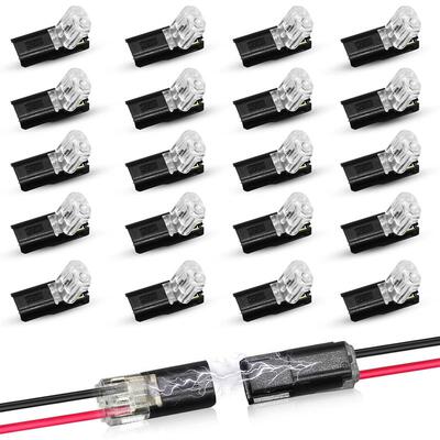 +20/30/40/50pcs+LED可插拔D2电线连接器快速接线端子