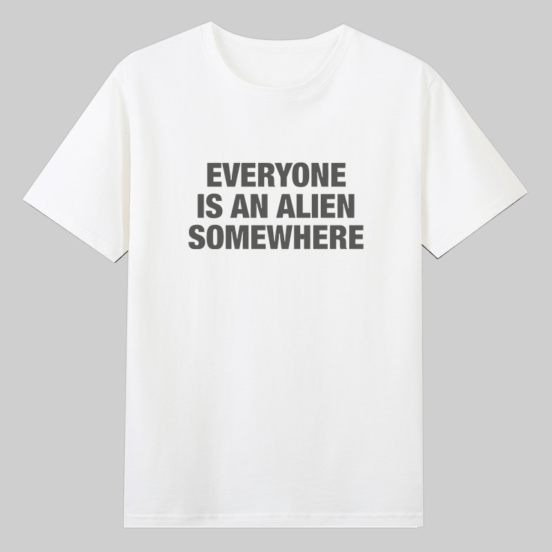 everyone is an alien somewhere酷玩乐队ColdPlay英文t恤演唱会