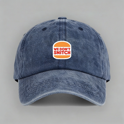 We Don't Snitch Luigi Mangione 路易吉棉鸭舌棒球帽子水洗软顶