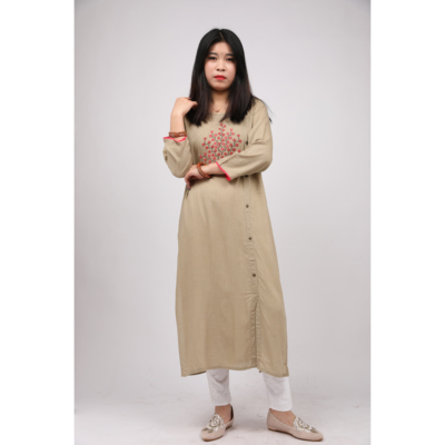 清新自然印度大摆裙印花圆领