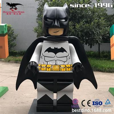 大型加厚玻璃钢卡通人偶生产制作工厂超级英雄蝙蝠侠模型摆件