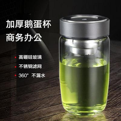 鹅蛋杯单层玻璃杯卧龙高硼硅玻璃