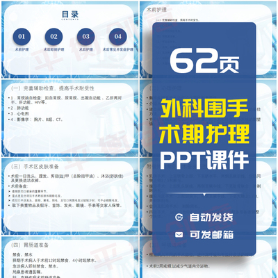 普通外科围手术期护理及术后各类引流管的护理PPT成品课件素材ppt