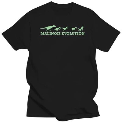 Funny Evolution Belgian Malinois Dog T Shirts Summer Graphic